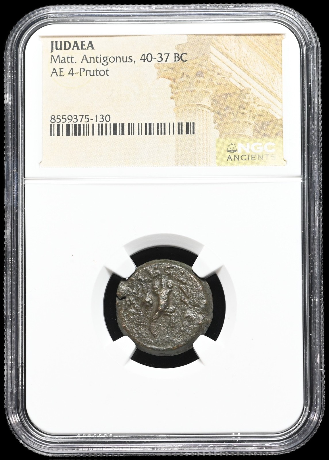 JUDAEA. Mattathias Antigonus, 40-37 BC. Æ 4 Prutot, NGC Certified | eBay