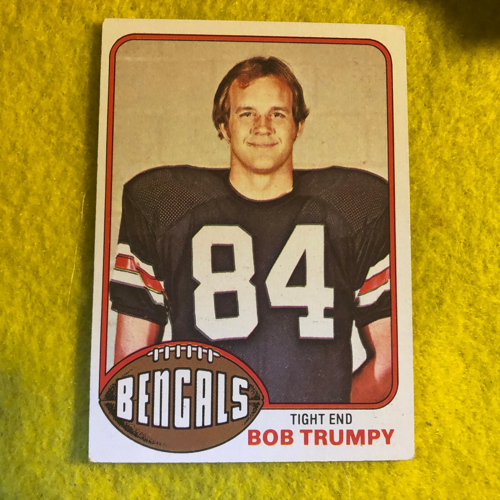 CINCINNATI BENGALS , BOB TRUMPY , 1976 TOPPS NFL FOOTBALL CARD # 215 ...