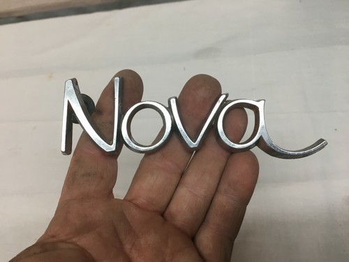 Vintage 1970s Chevy Nova Name Plate side badge 5in | eBay