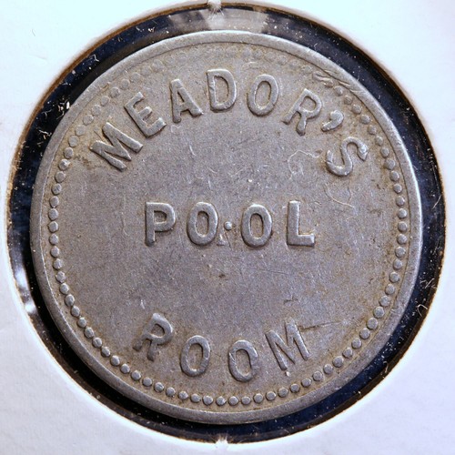 Interesting maverick billiards token - Meador's Pool Room, Good For 2½ ...