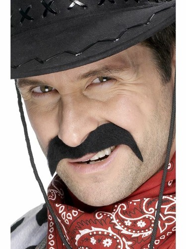 Cow-Boy Tash Auto-Adhésif Moustache Cow-Boy Hommes Accessoire ...