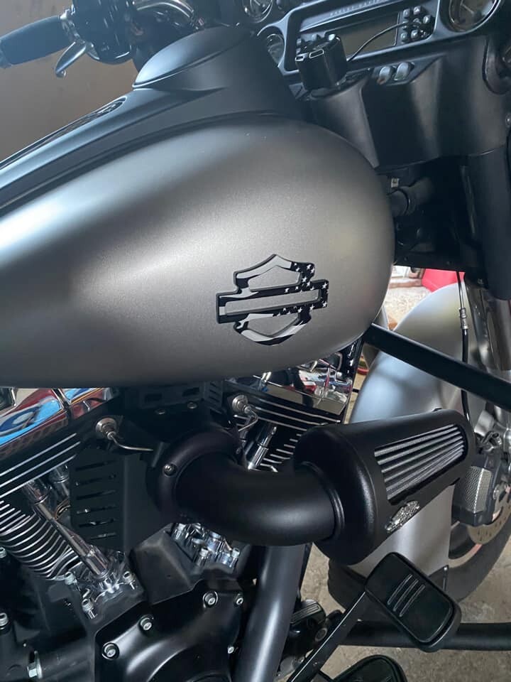 METAL Harley CVO Tank Emblems MERICA Cut (set of 2) Touring, 6061 ...