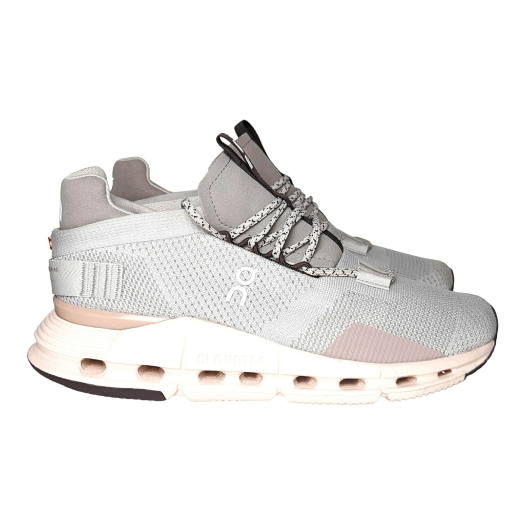 ON RUNNING Cloudnova 'Pearl/Shell' Running Shoes Size… - Gem