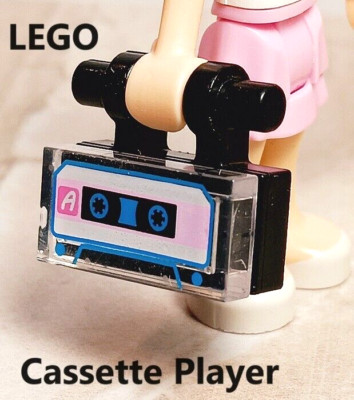 LEGO Tape Deck CASSETTE Player Handheld 70's Retro Gear Printed Front ...