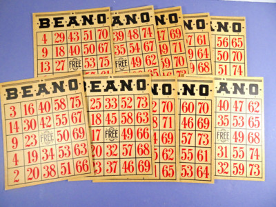 10 Vintage BEANO GAME CARDS Cardboard Art Ephemera Paper Crafts | eBay