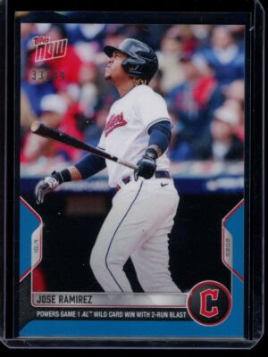 2022 Topps Now #1037 Jose Ramirez Blue Parallel Card #d /49 | eBay
