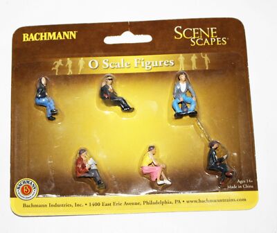 New In Pack O Scale Bachmann People Figures Sitting Scene Scapes Train ...