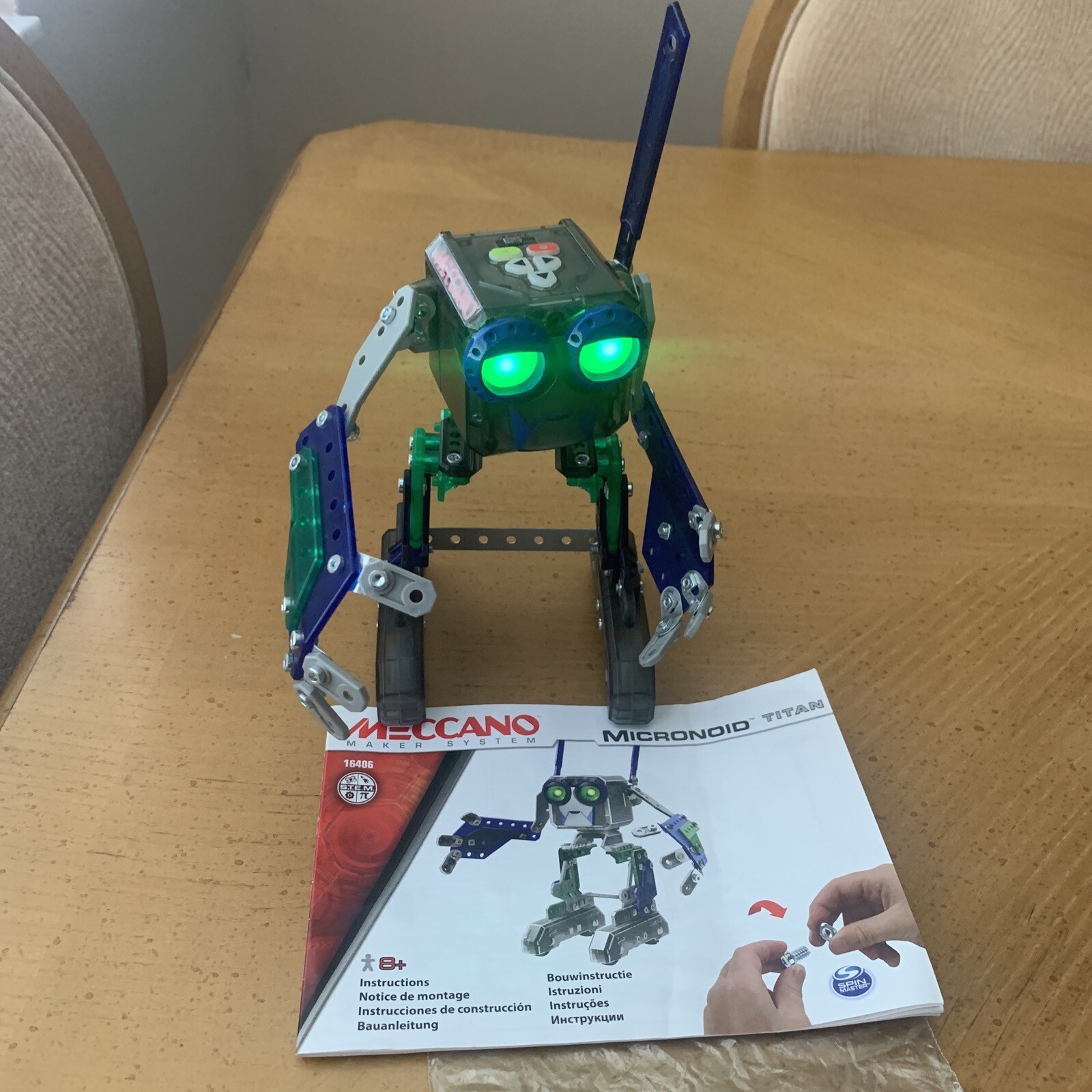 Meccano Erector Micronoid Code A.c.e Programmable Robot Building Kit ...