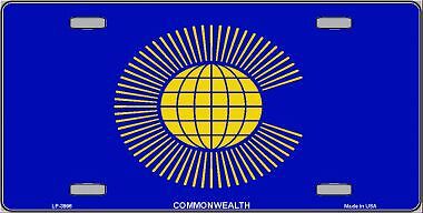 Commonwealth Flag Metal Novelty License Plate Tag LP3996 | eBay
