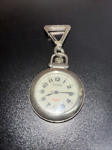Vtg Guess Indigo Pocket Watch Wit Japan Movement | eBay