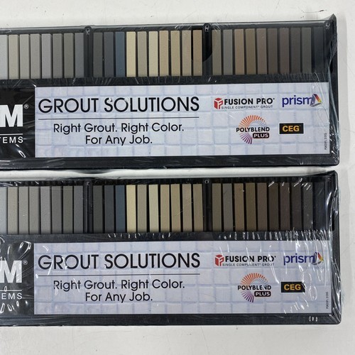 LOT x2 Sealed CUSTOM GROUT SOLUTIONS COLOR SAMPLE KIT 40 Colors | eBay