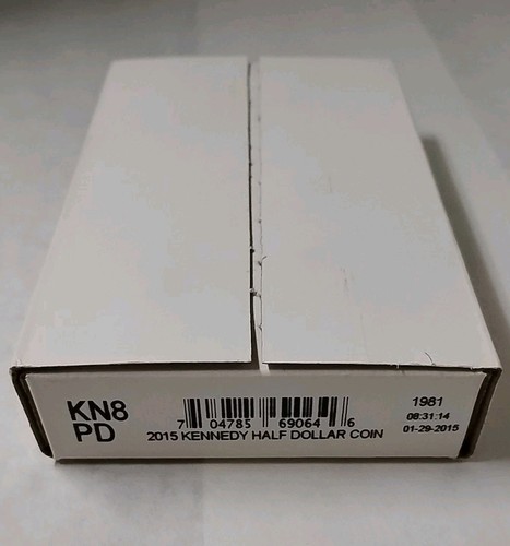 2015 Kennedy Half Dollar P & D U.S. Mint UNC Rolls Sealed in Original ...