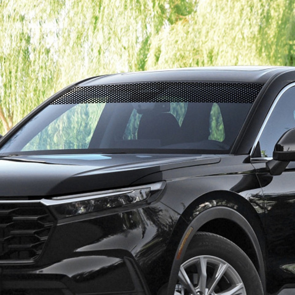 Car Front Windshield Window Visor Sun Strip Vinyl Mesh Decal Sticker Accessories | eBay