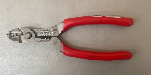 Snap On 7" Wire Stripper / Cutter / Crimper Red (PWCS7ACF) | eBay