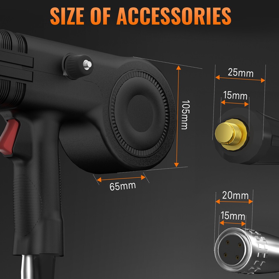 HITBOX 3m 10Ft Spool Gun 140Amp for HIM200/HBM145/MIG250 Welder MIG ...