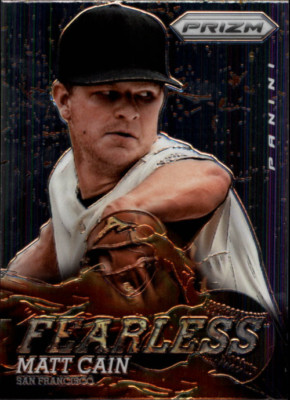 2013 Panini Prizm Matt Cain Fearless Insert Card #10 San Francisco ...