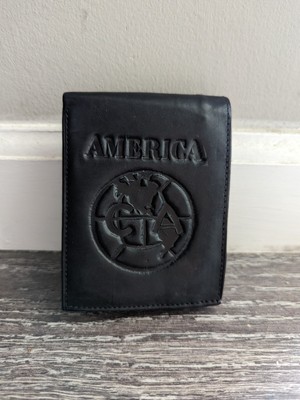 Cartera NEGRA de America cartera billetera 100% cuero (leer descripcion ...