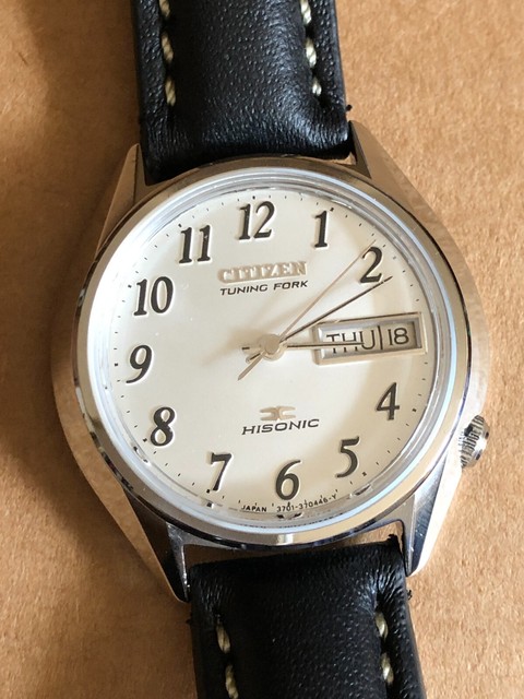 Vintage Men's Citizen HiSonic 3702 Tuning fork watch.(Accutron) 1974 ...