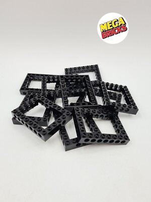 LEGO LOT 10 X TECHNIC BRICK 6X8 DIA. 4,85 NOIR REF 1680 / 6448394 *NEUF ...