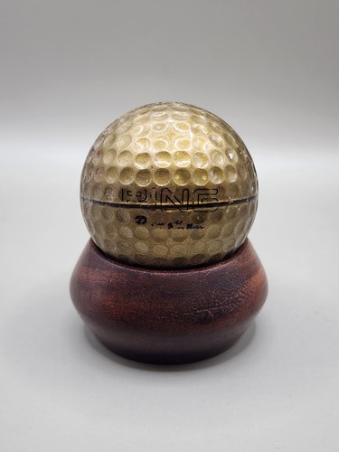 Ping Golf Ball Gold Solid Ping Eye Karsten Collectors Ball Vintage Rare ...