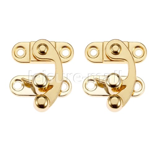 2pcs Jewelry Box Hasps Lock Latch Chest Suitcase Toggle Locked Buckle ...