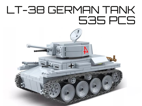 535 Pcs LT-38 German WW2 Tank | Military Army Equipment | Building ...