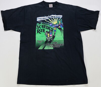 Rare Vintage Scandia Run The Roadrunners Classic 1997 Art T Shirt 90s ...