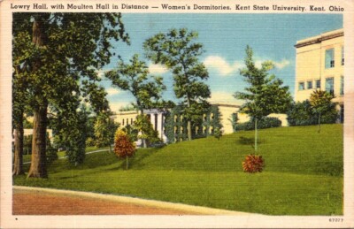 Postcard Lowry Hall With Moulton Hall In Distance Womens Dormitories ...