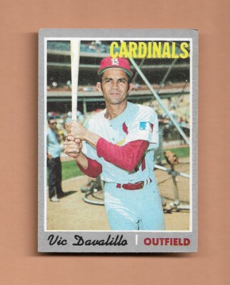 1970 TOPPS VIC DAVALILLO BASEBALL CARD #256 - EXCELLENT CONDITION ...