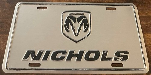 Nichols Dodge Dealership Booster License Plate Burlington North ...