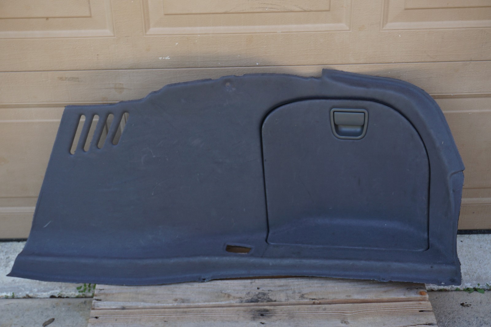 02-05 BMW 745LI E65 E66 REAR RIGHT INTERIOR TRUNK LINER COVER TRIM GREY ...
