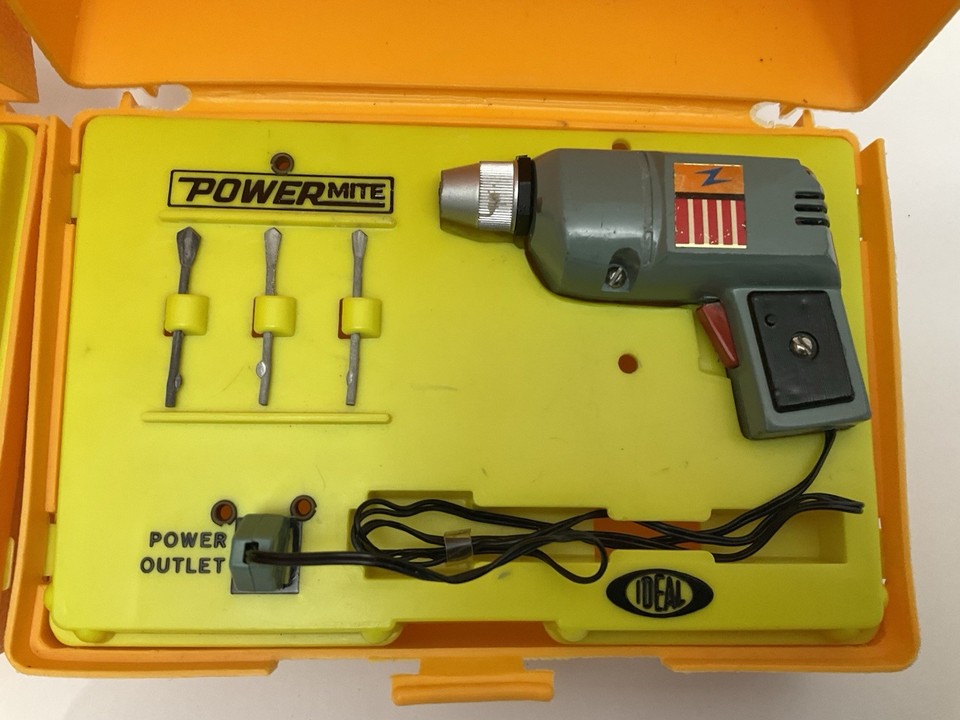 Vintage 1969 Ideal Power Mite Lot Mini Circular Saw & Drill - Not ...