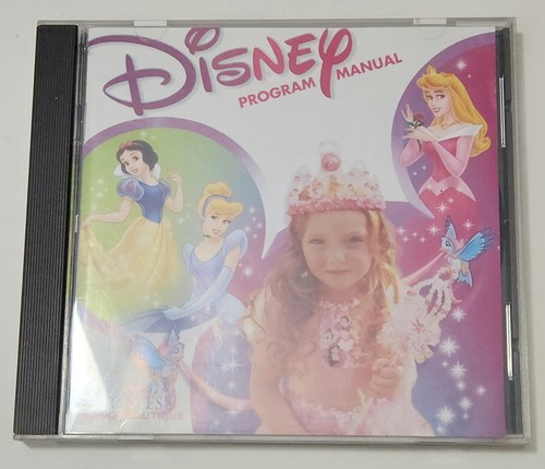 Disney Princess Fashion Botique Program Manual CD-ROM Vintage Disney ...