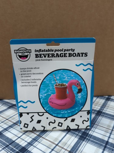 Big Mouth Inflatable Pool Party Beverage Boats Pink Flamingos 2 Pk For ...