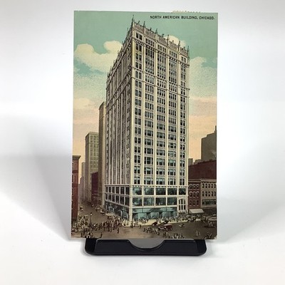 Vintage 1915 North American Building Chicago Postcard With 1-Cent Stamp ...