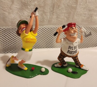Vintage 1996/1997- "Bye Bye Birdie" & "Woman Driver" Golfer Funny Cake ...
