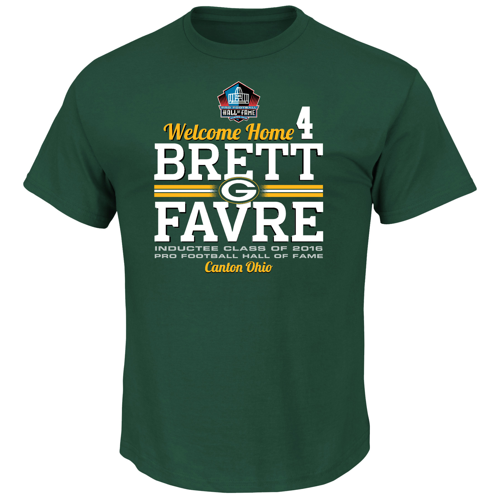 Maglietta Benvenuto A Casa Brett Favre Green Bay Packers, Piccola | eBay