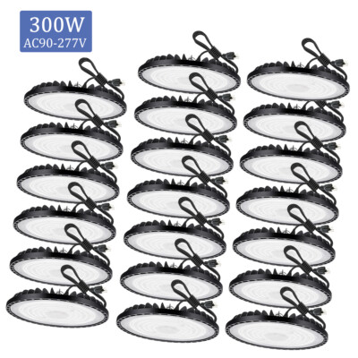 20 Pcs UFO Led High Bay Light 300W Commercial Industrial Warehouse ...