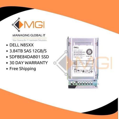 N85XX (W/ TRAY R) (80%+) DELL 3.84TB SAS 12GB/S ENTERPRISE SSD ...