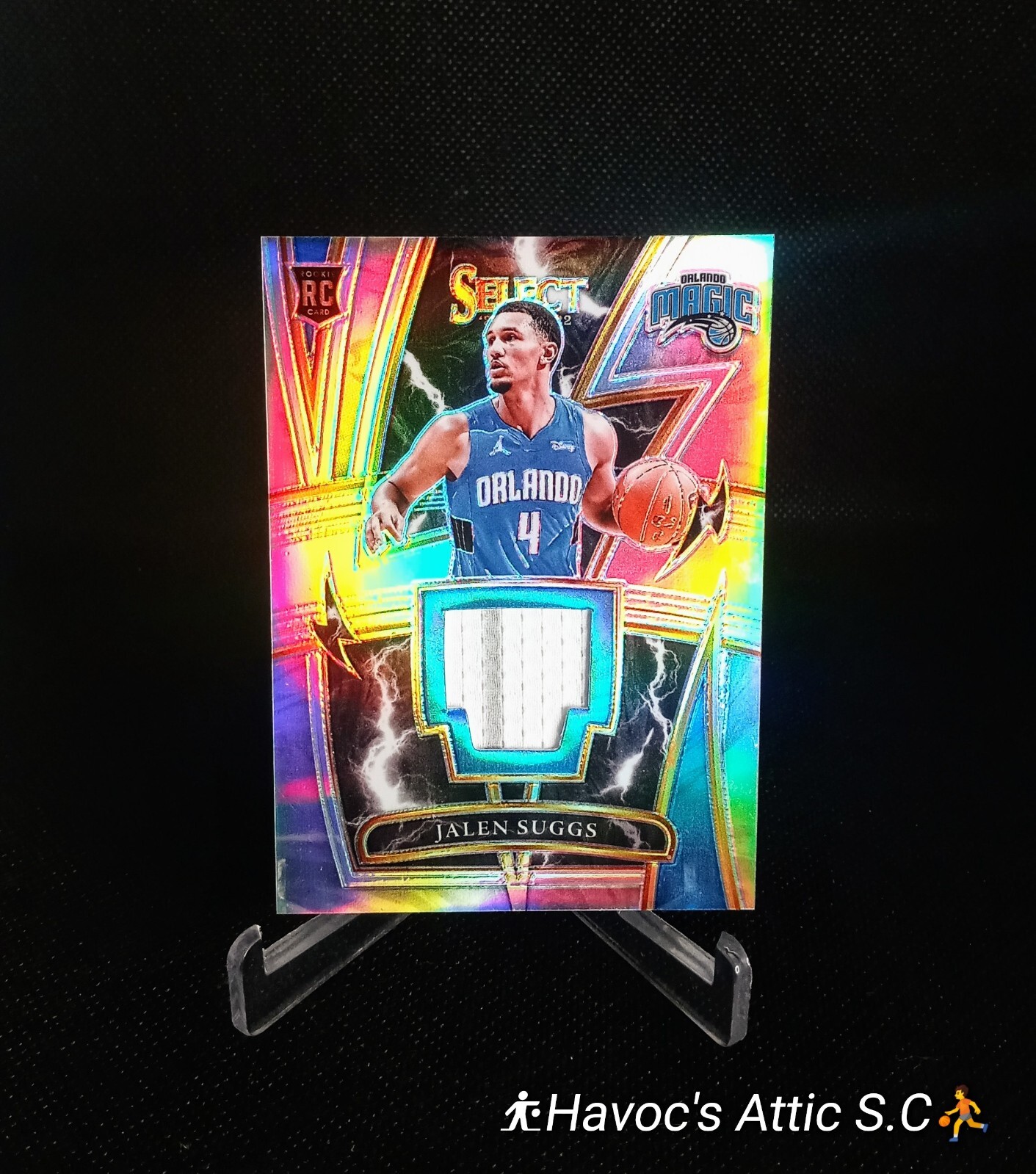 2021-22 Panini Select JALEN SUGGS Rookie Sparks Silver Prizm Jersey ...