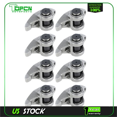 New Roller Rocker Arm 8Pcs For Chevrolet GMC LS1 LS6 LS2 4.8L 5.3L 6.0L ...