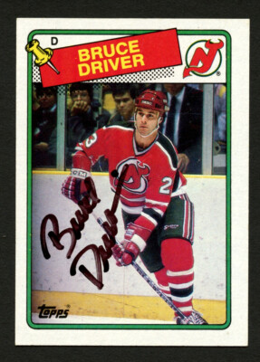 Bruce Driver #157 signed autograph auto 1988-89 Topps Hockey Trading ...