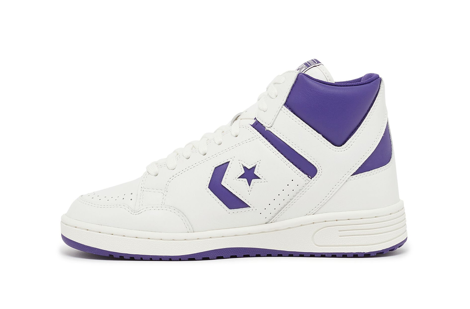 NEW Converse Weapon White Court Purple A11211C Magic Johnson Lakers DS ...