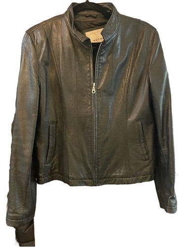 Vintage 1985 Wilson's Leather Maxima Jacket Black Women's Large | eBay