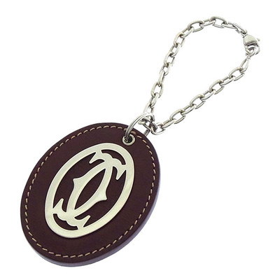 Cartier key ring Key holder Red Silver Woman Authentic Used Y2682 | eBay