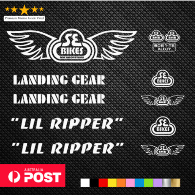 SE Racing LIL Ripper decal Sticker Vinyl kit with Landing Gear fork ...