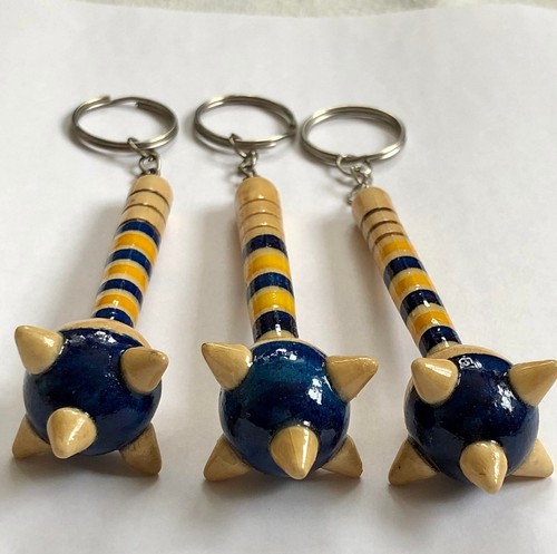 3 Key Rings /Keychain Ukrainian "Bulava" Wood Handmade Souvenire ...