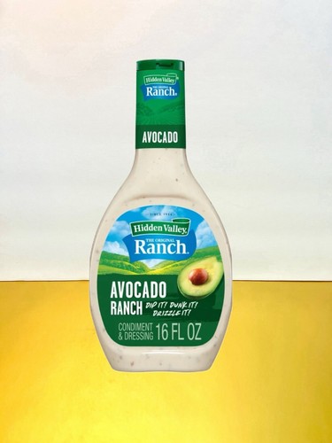 🔵 New Hidden Valley Avocado Ranch Mild Guacamole Salad Dressing Bottle ...