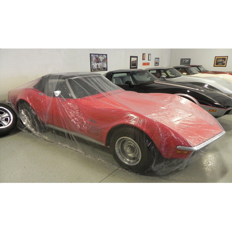 10 pack Universal Disposable Plastic Auto Vehicle clear car Cover 12'W ...