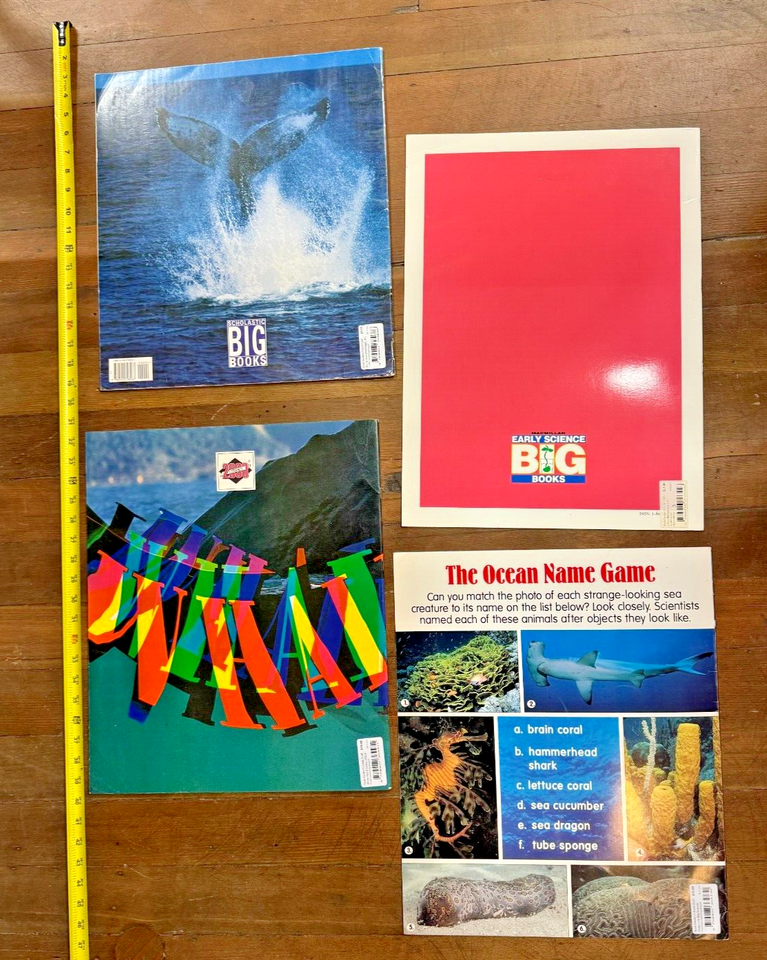 LOT OF 4 BIG BOOKS, OVERSIZE BOOKS CLASSROOM TEACHER GROUP READING | eBay